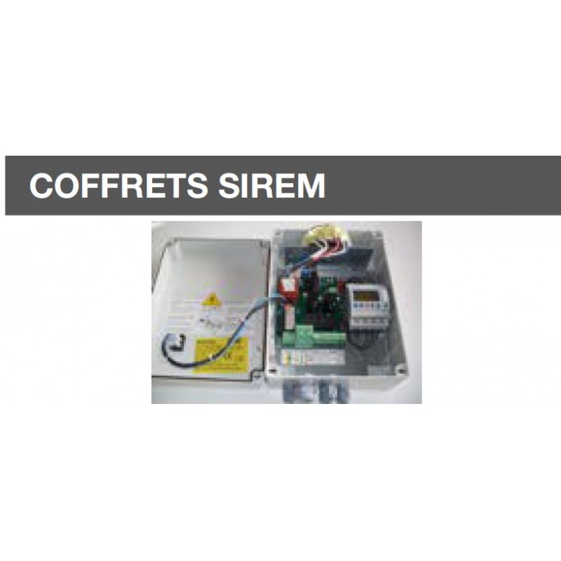 pièces détachées MOTEUR SIREM / UNICUM IMMERGE (pour volets SOFATEC)